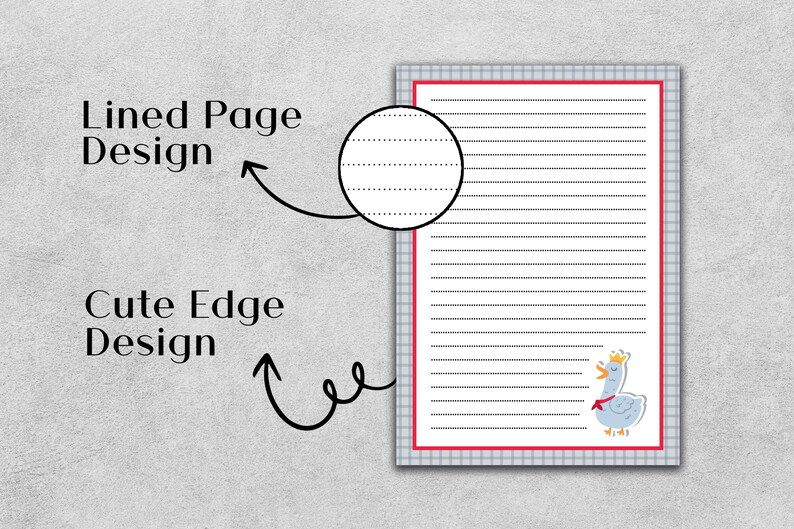 Printable Duck Sticker Note Paper, Digital to Do List Template, Gift ...