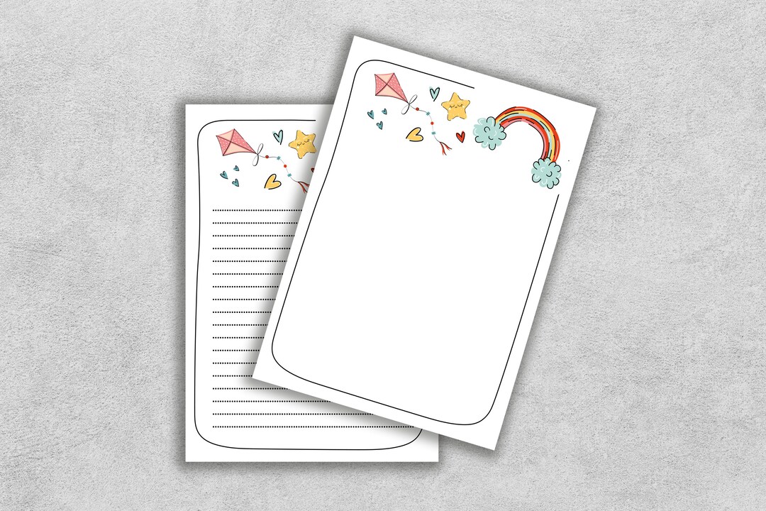 Printable Notebook Paper, Digital Note or to Do List Paper Template ...