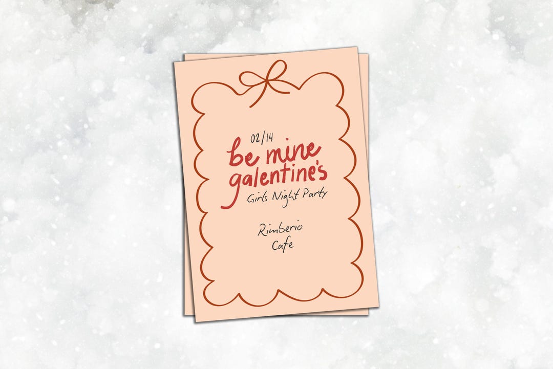 Editable Galentines Day Template, Instant Download and Printable ...