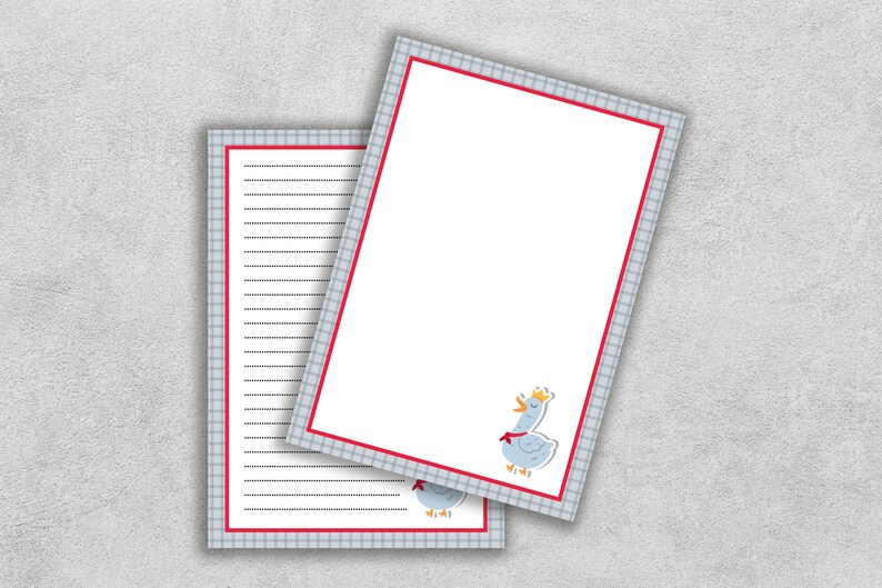 Printable Duck Sticker Note Paper, Digital to Do List Template, Gift ...