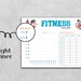 Printable Fitness Tracker, Body Measurements Sheet, Workout Planner ...