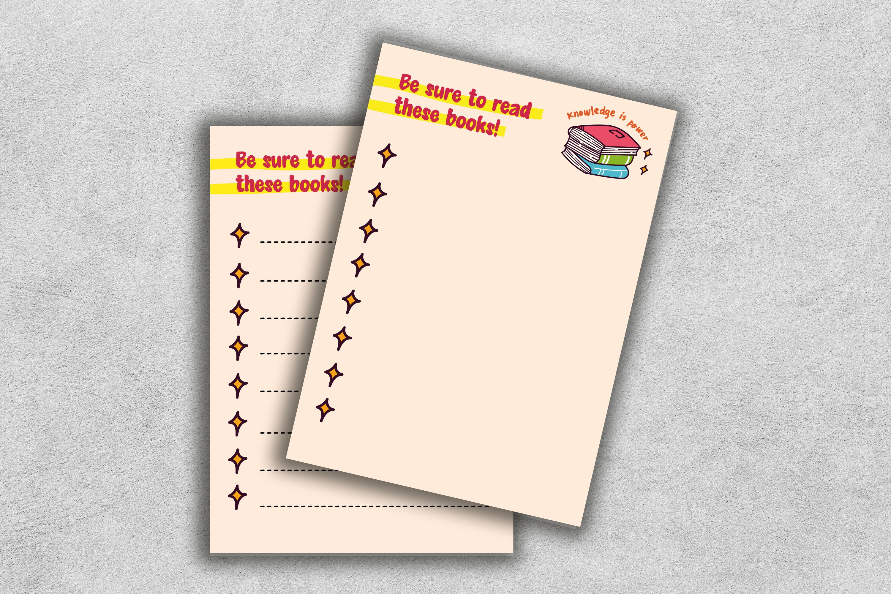 Be Sure to Read These Books Note Sheet, Printable Book Recommendation ...