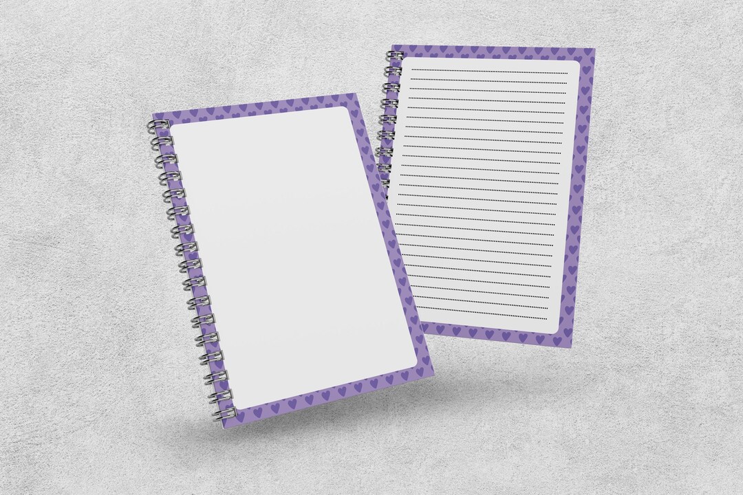 Printable Purple Note Paper, Digital School Planner Template, for ...