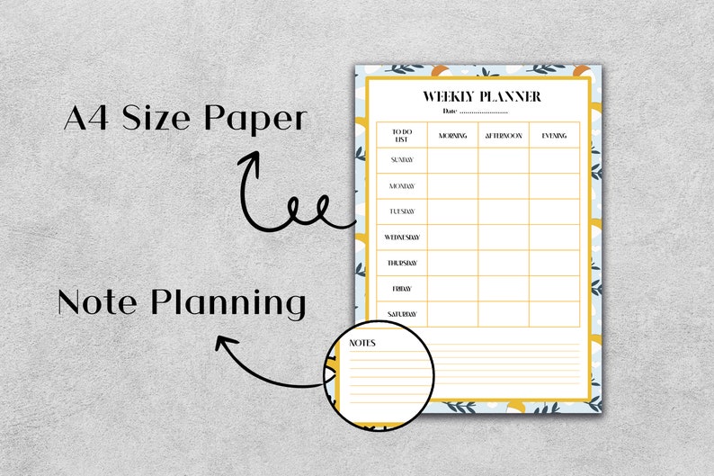 Weekly Schedule Template, Printable Weekly Life Planner, School and ...