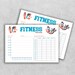 Printable Fitness Tracker, Body Measurements Sheet, Workout Planner ...
