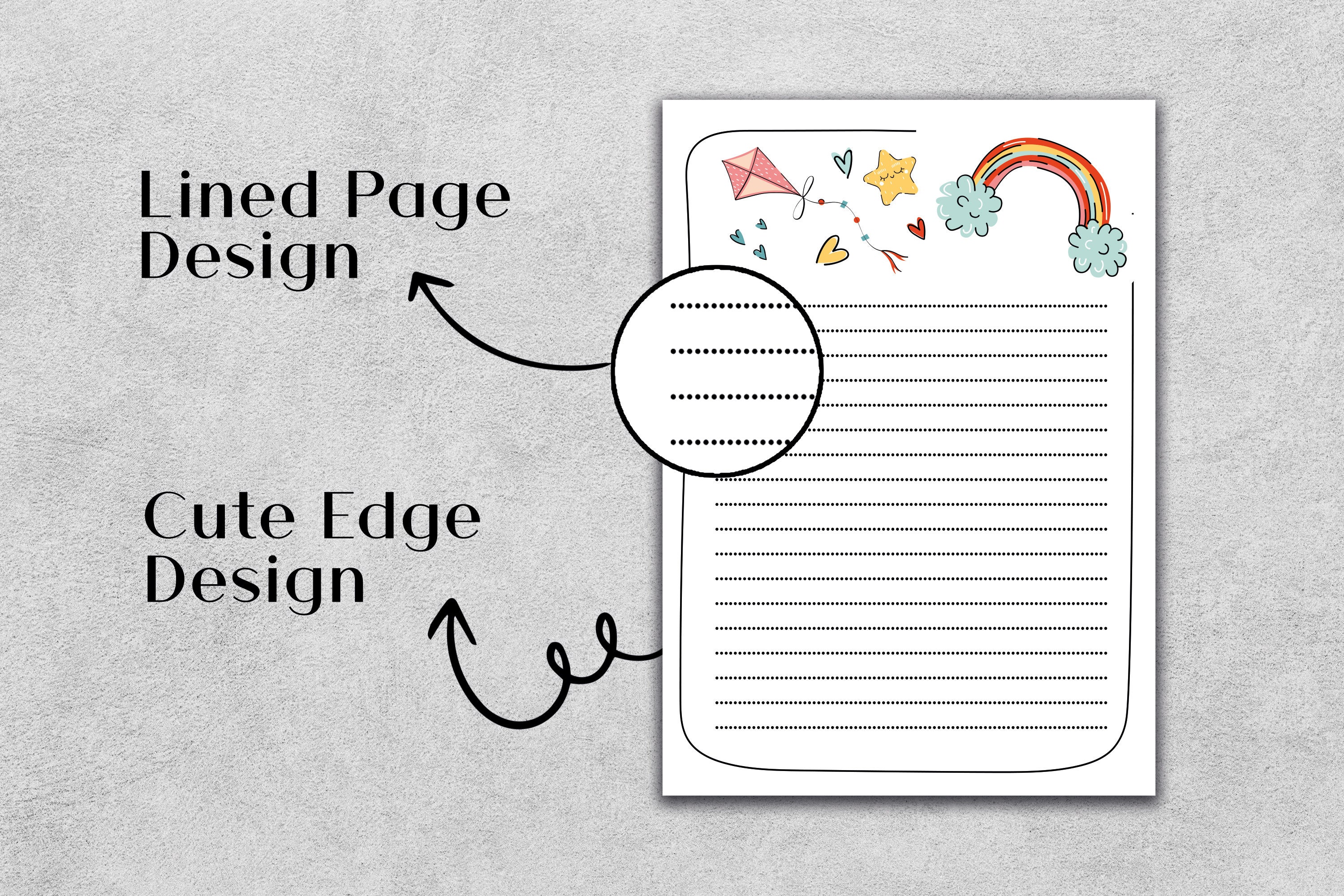 Printable Notebook Paper Digital Note or to Do List Paper - Etsy