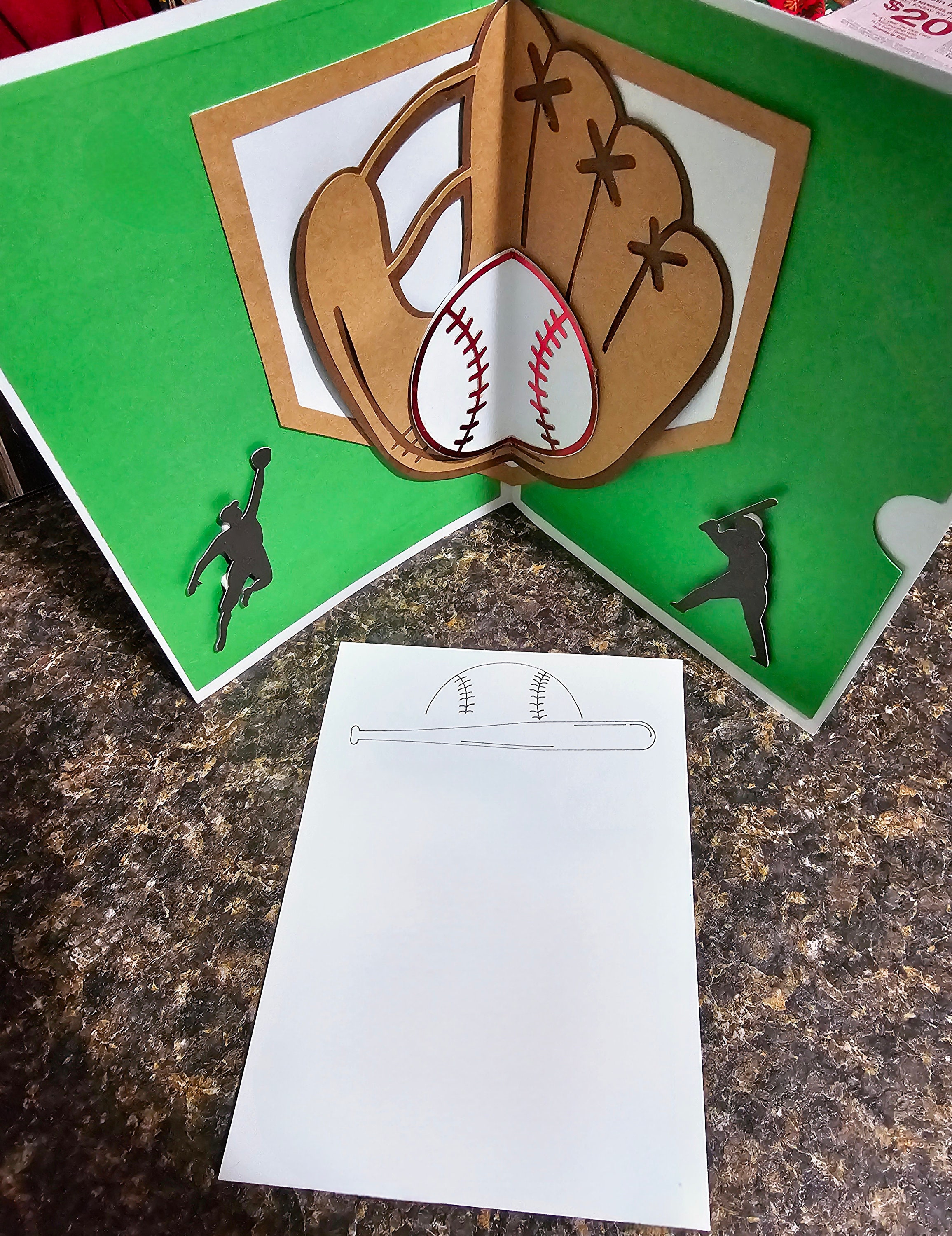 Pop up Baseball Themed Birthday Card. - Etsy