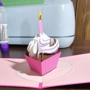 Pop-up Cupcake Birthday Card - Etsy