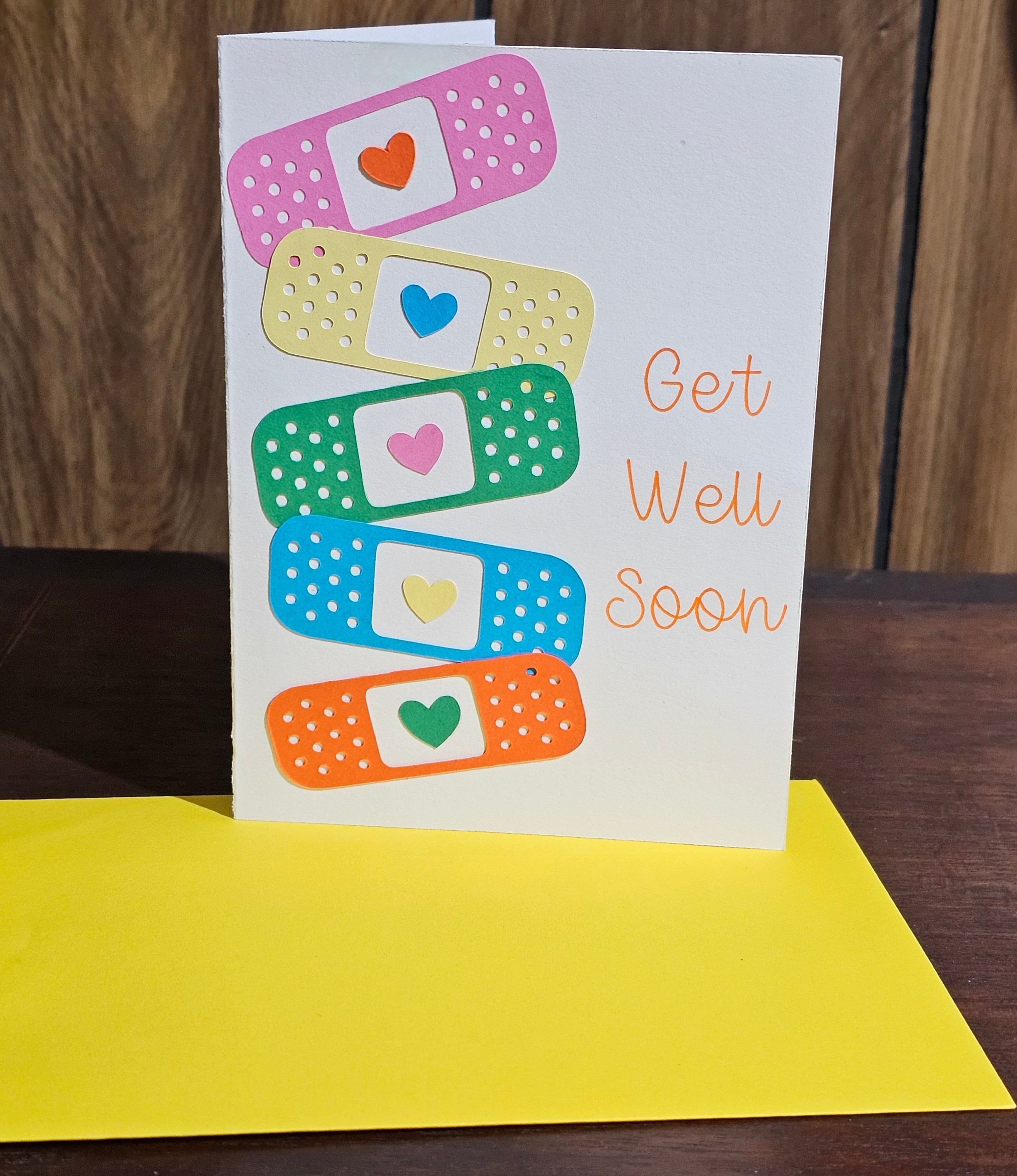 Cute Band-aid Get Well Soon Card With Envelope. - Etsy