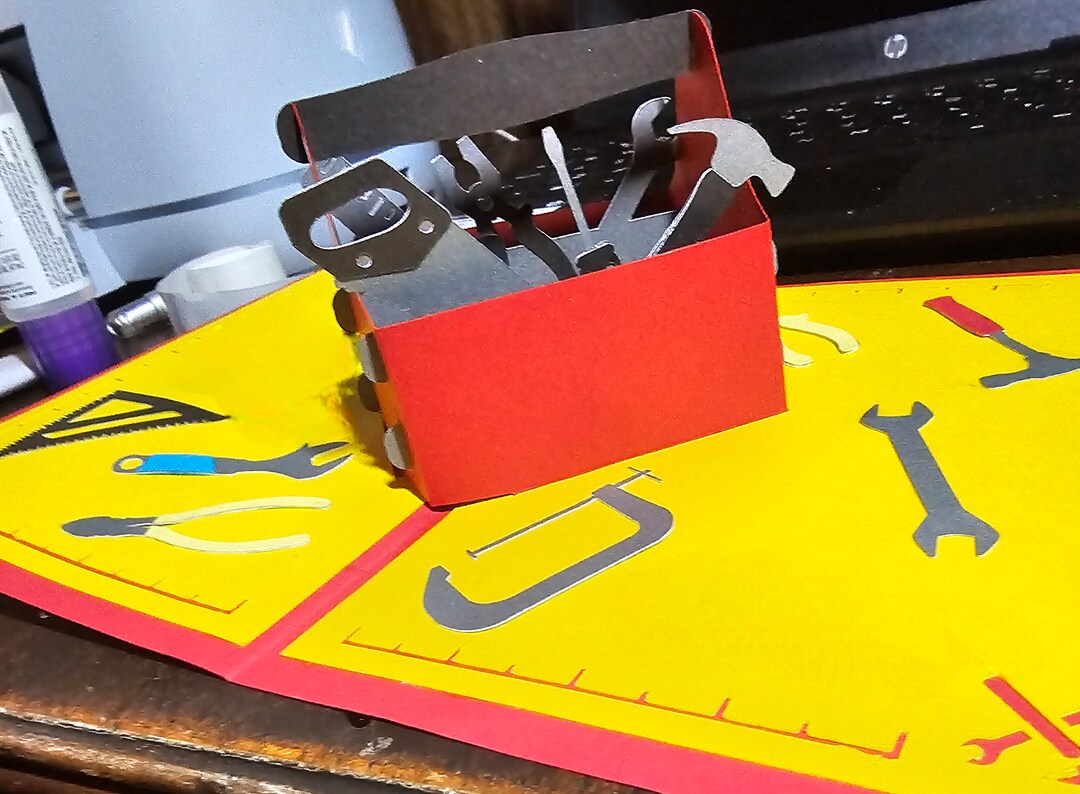 Tool Box Pop up Card. - Etsy