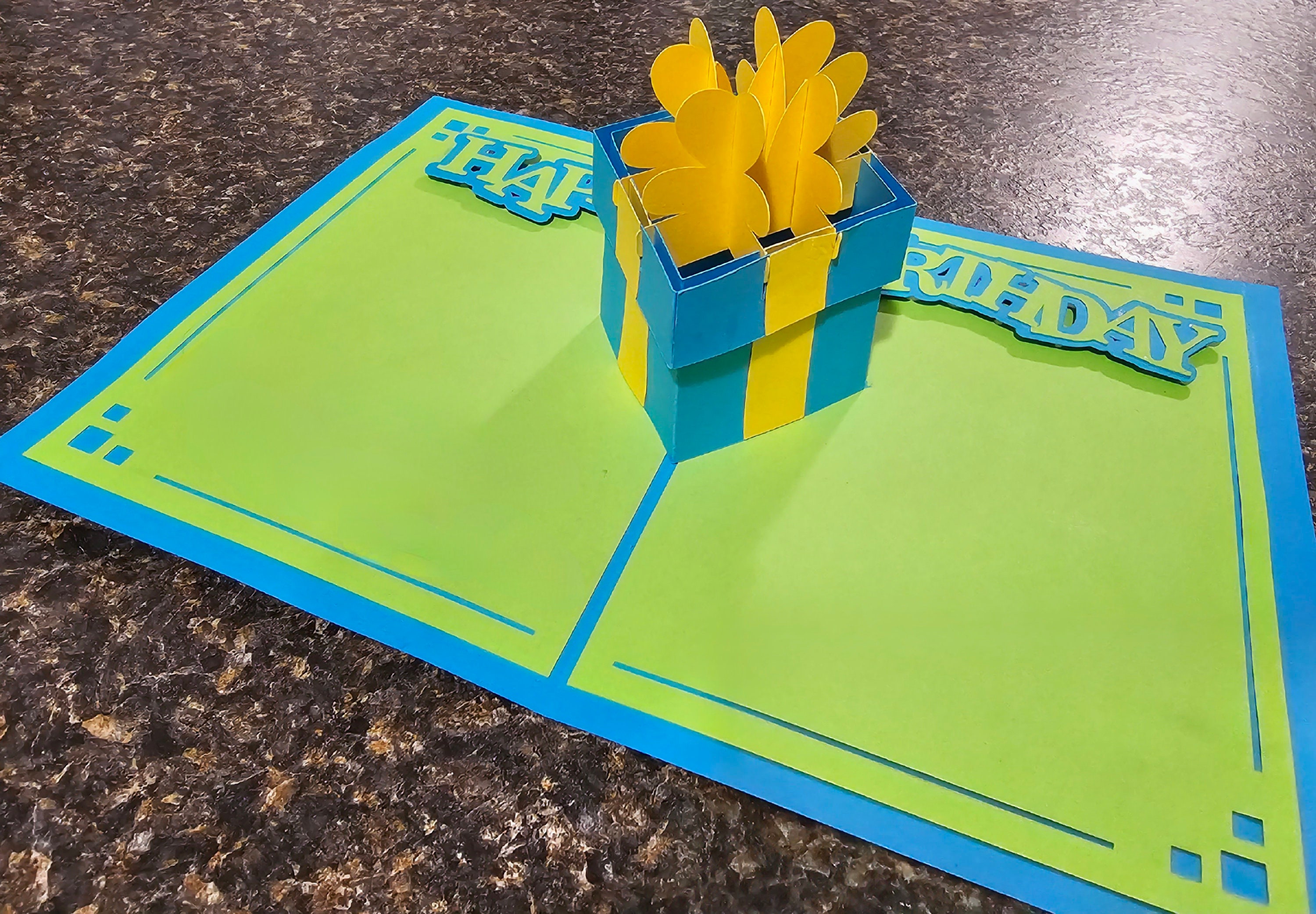Pop up Present Birthday Card. - Etsy