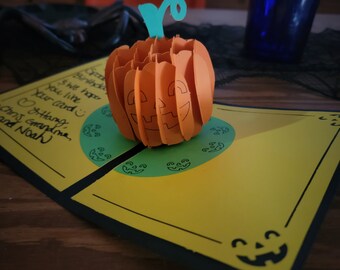 Halloween Handmade Pop up Card - Etsy