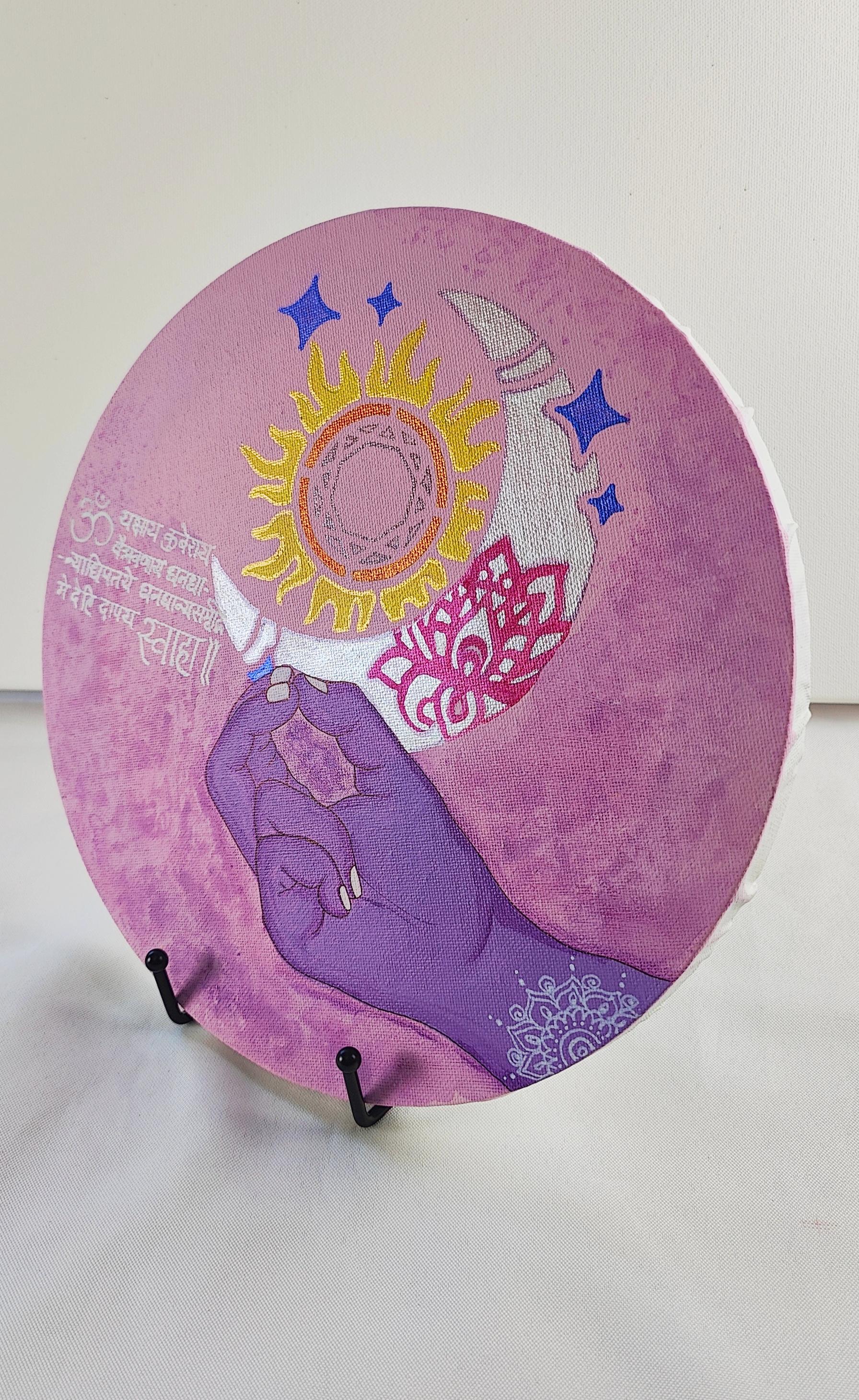 Mudra Art, Kuber Mudra Painting, Spiritual Art, Metallic Paints ...