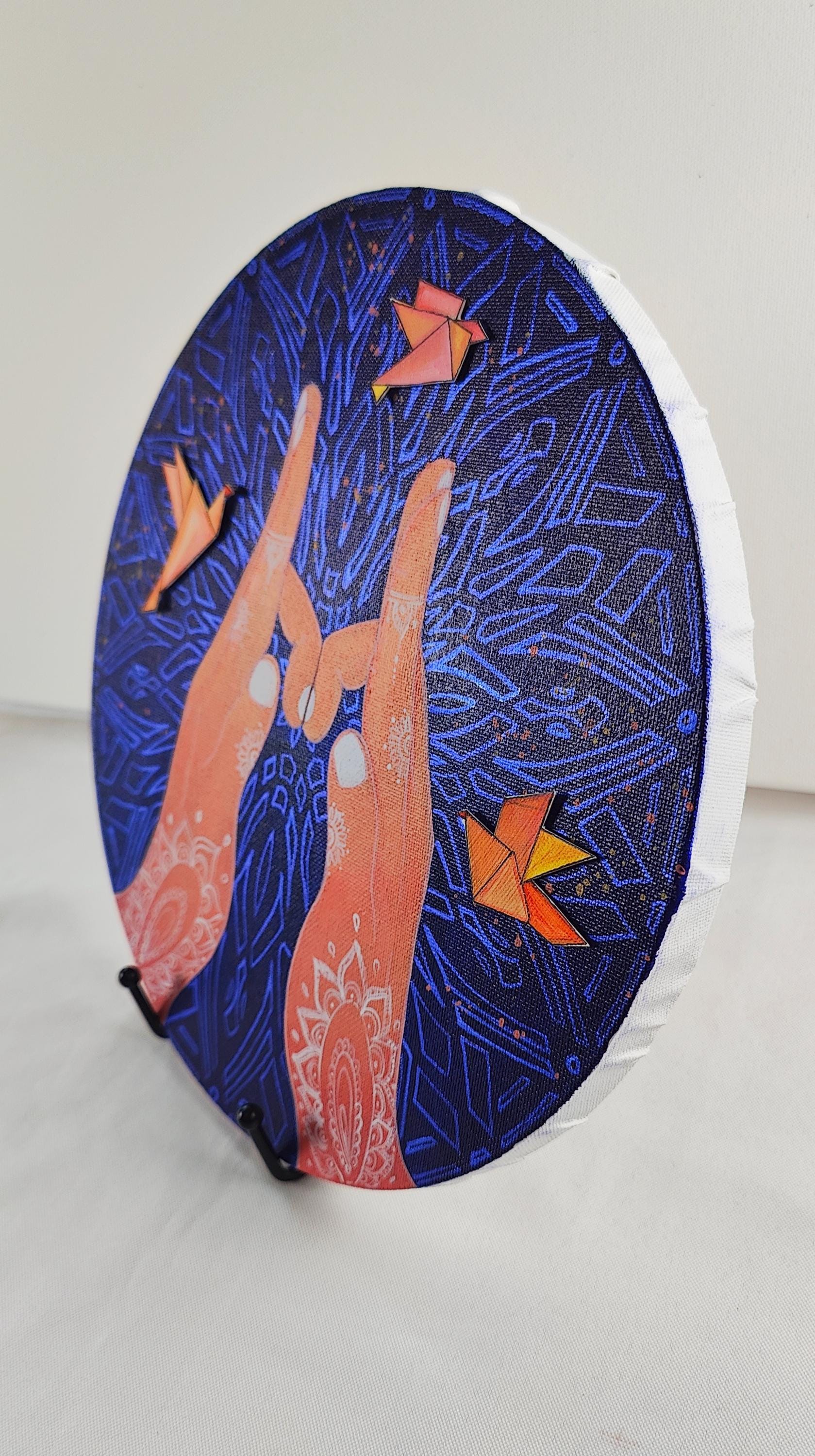 Mudra Art, Asthma Mudra Painting, Spiritual Art, Origami, Mandala ...