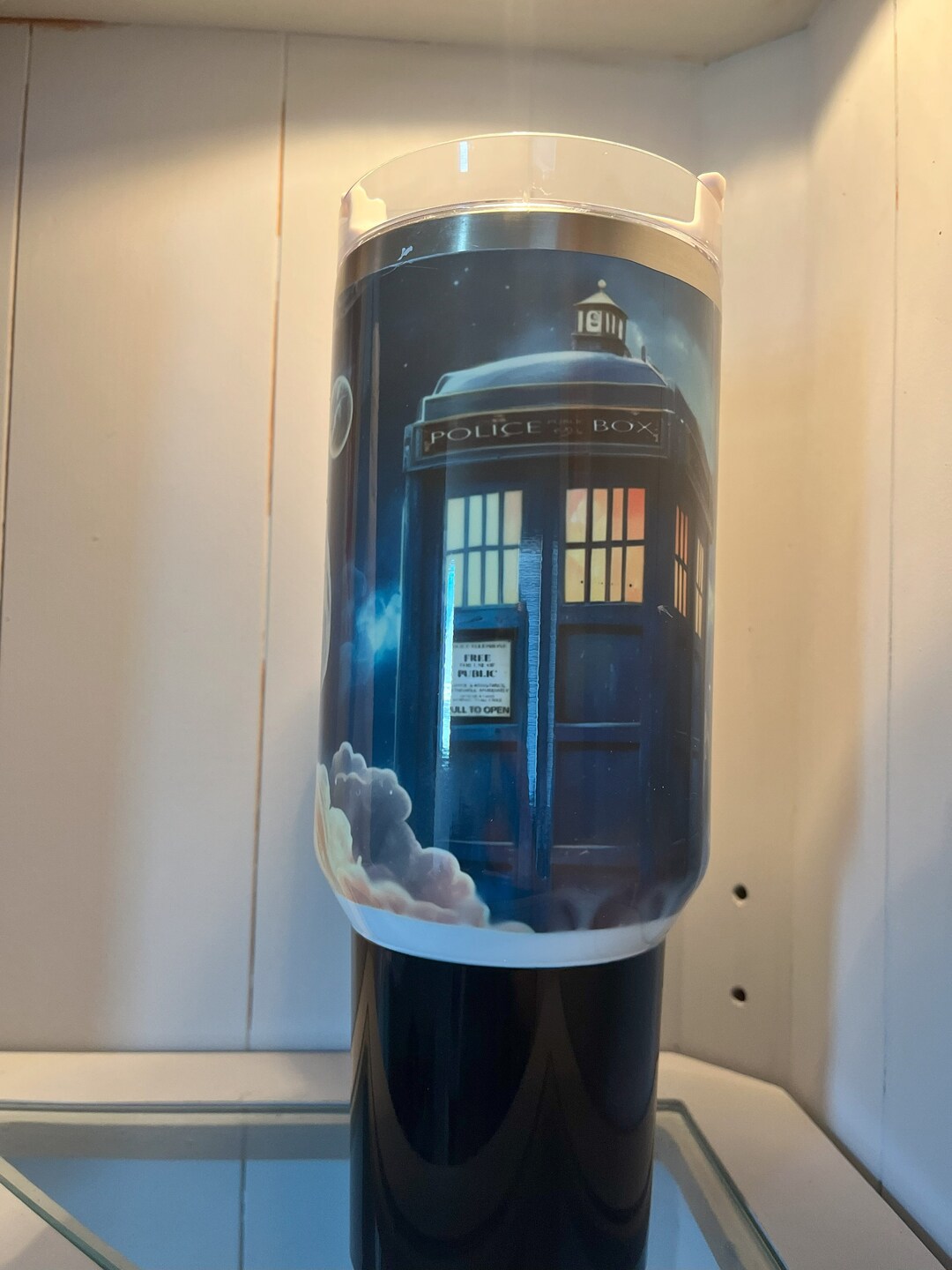 Doctor Who Tardis 40oz Tumbler - Etsy