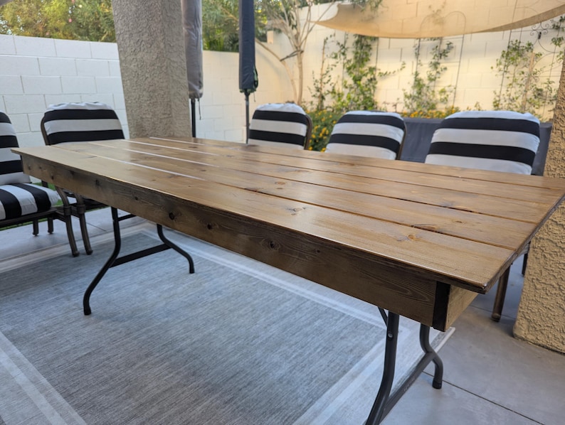 Plans and Instructions for Wood Table Topper to Cover 30" X 72" Folding ...