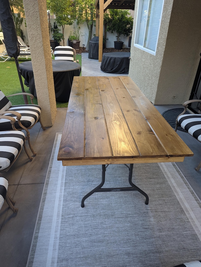 Plans and Instructions for Wood Table Topper to Cover 30" X 72" Folding ...