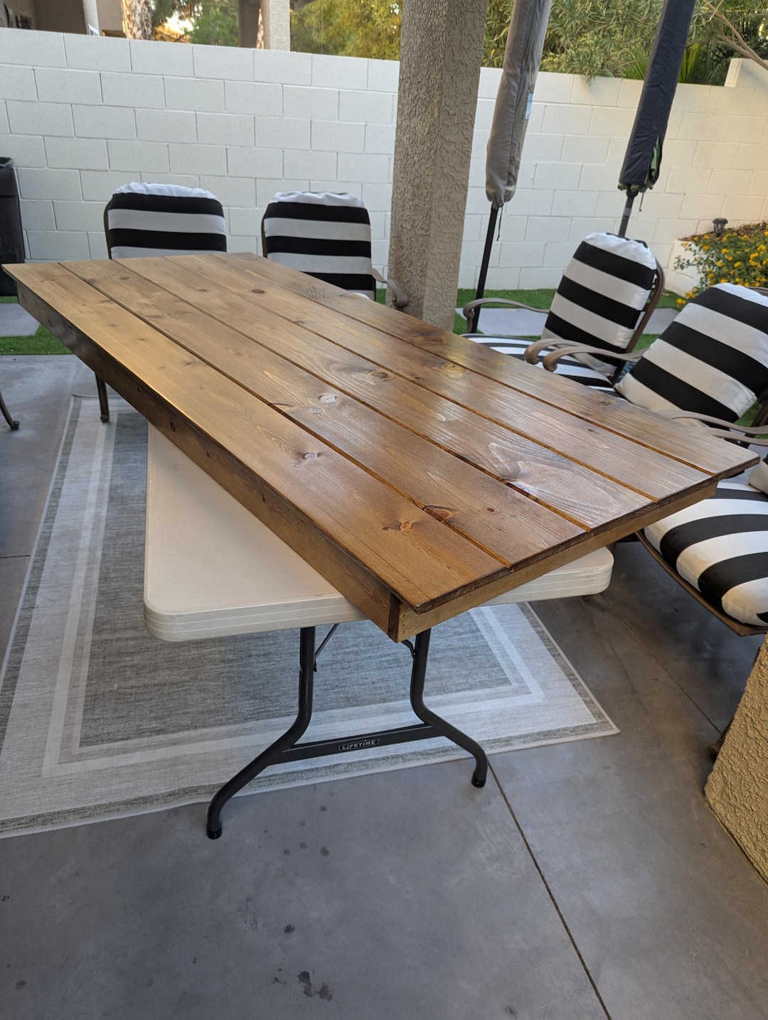 Plans and Instructions for Wood Table Topper to Cover 30" X 72" Folding ...