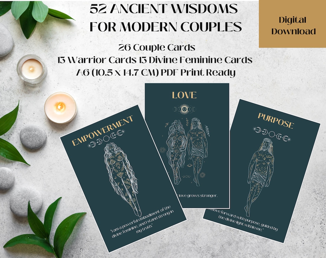 Affirmation Cards for Couples - Balancing the Warrior and the Divine ...