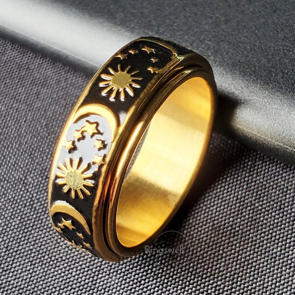 Gold Spinner Ring - Etsy