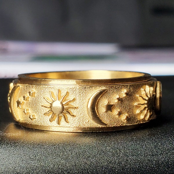 Gold Spinner Ring - Etsy
