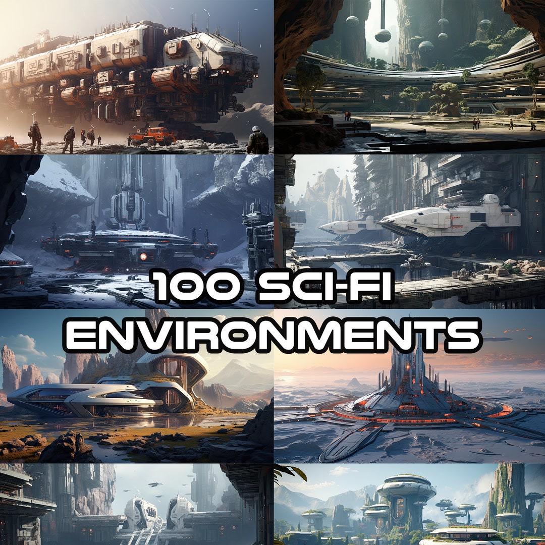 100 Sci-fi Environments, Sci-fi, Fantasy, Concept Art, Illustration ...