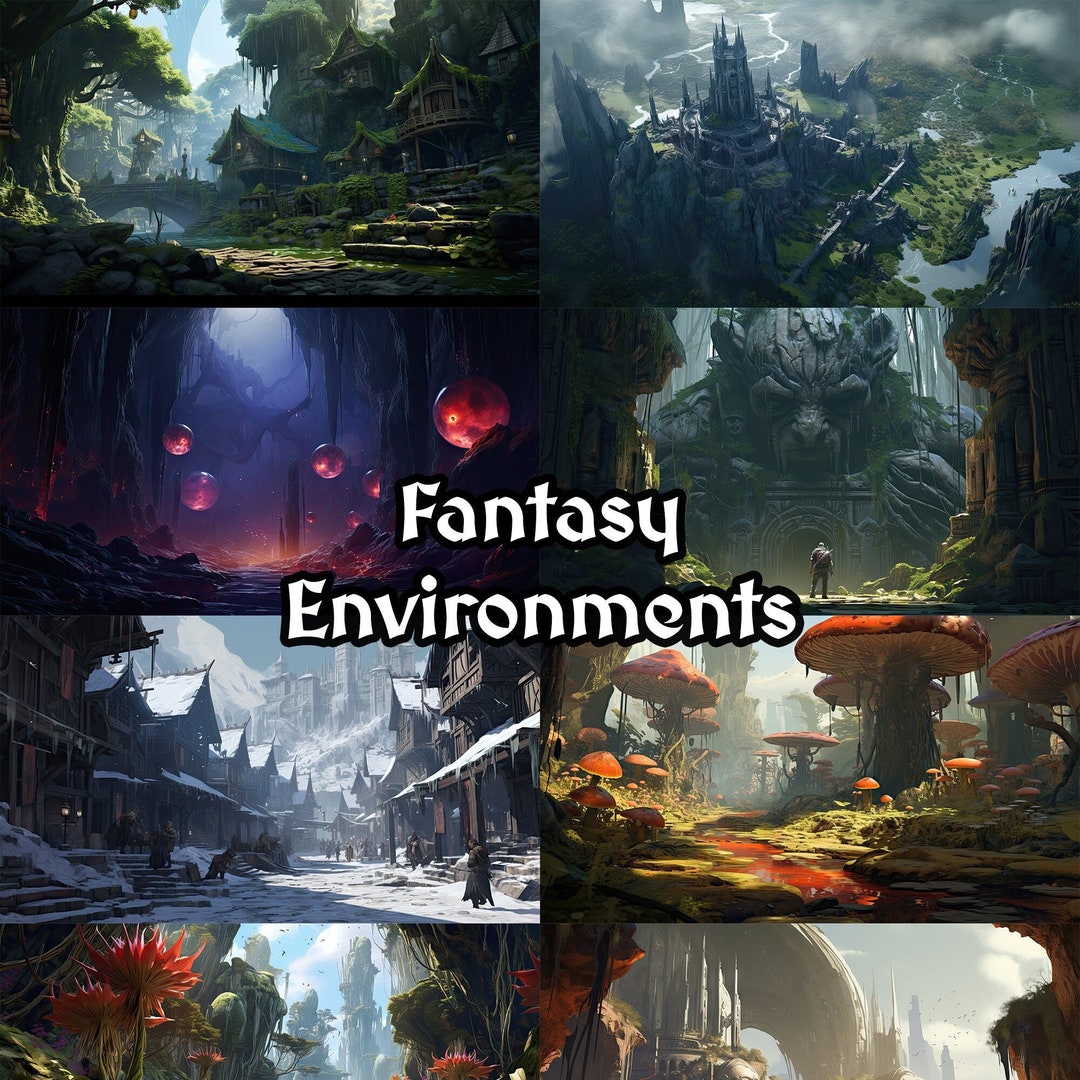 40 Fantasy Environments, Fantasy Landscape, Medieval Landscape, Fantasy ...