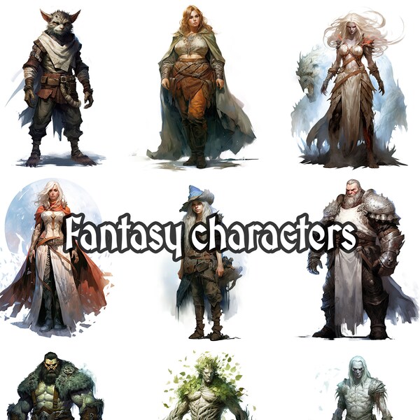 Full Body Fantasy Characters - Etsy