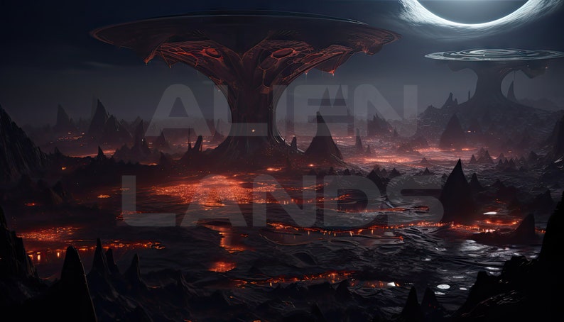 40 Alien Lands Environments, Sci-fi, Fantasy, Concept Art, Illustration ...