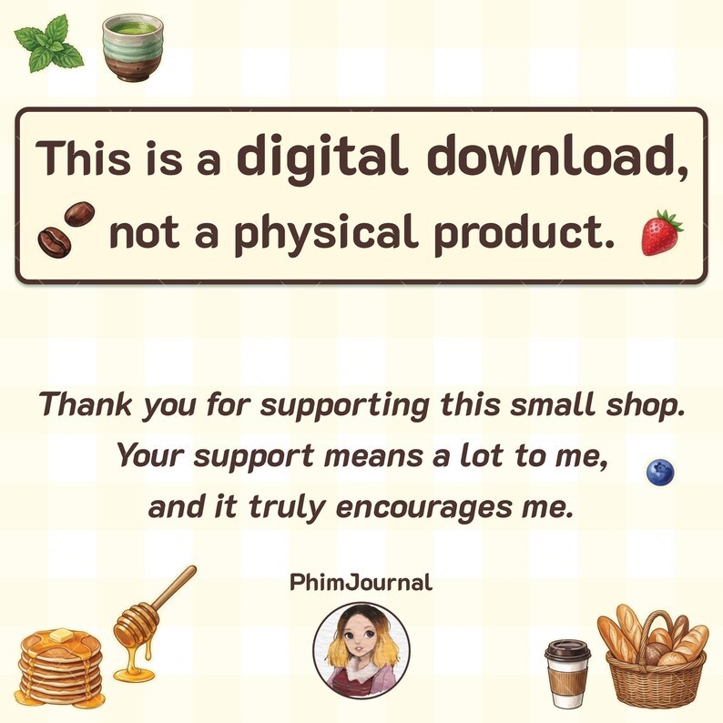 Cafe Hopping & Bakery - Printable Sticker Sheet - Png Stickers - Cricut ...