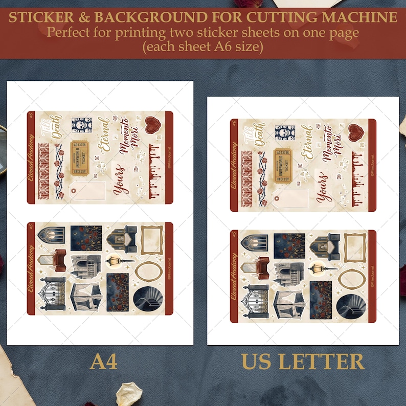 Eternal Anatomy Printable Sticker Sheet - Victorian Love Bundle ...