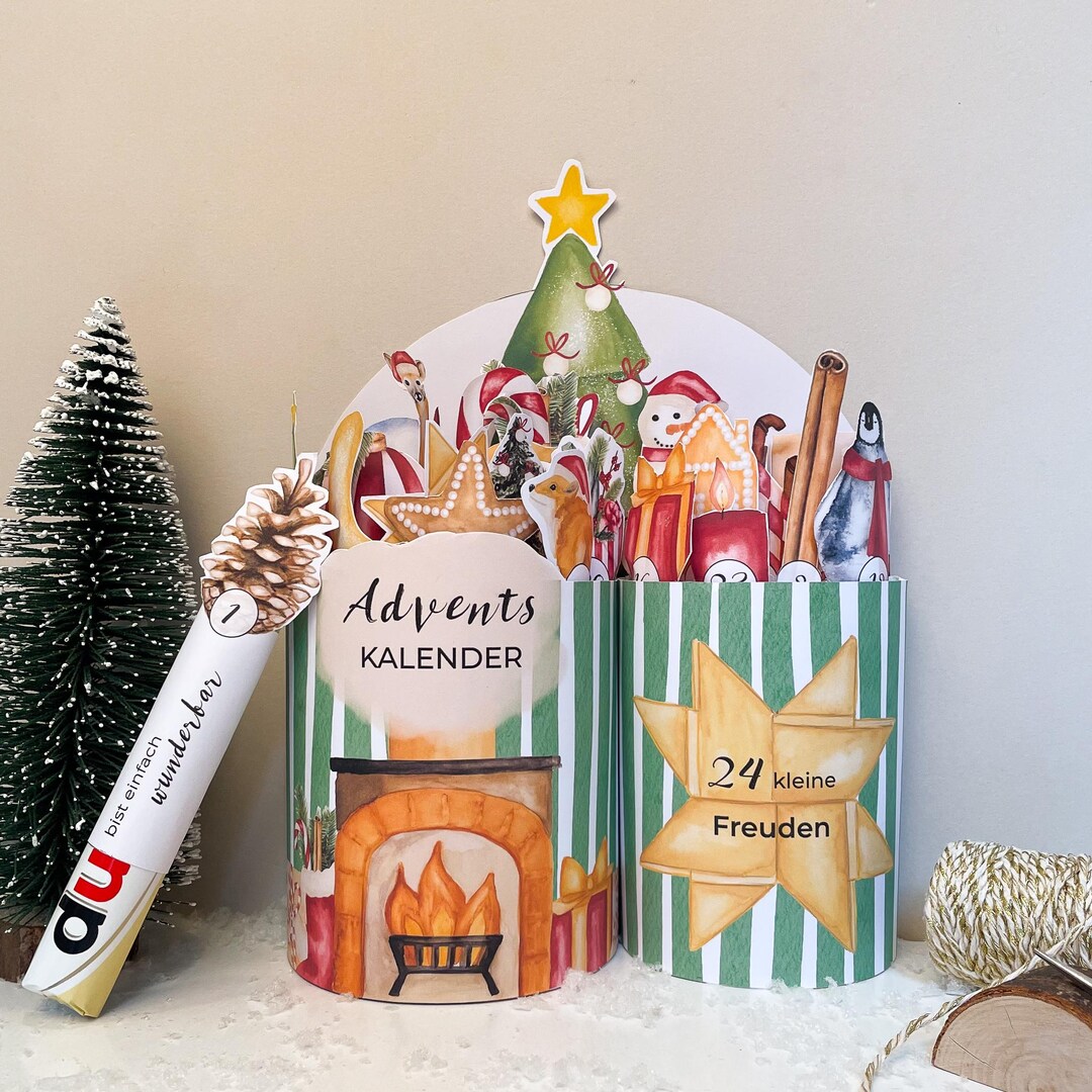 Printable Advent Calendar Wrappers for Chocolate Bars in Duplo Format ...
