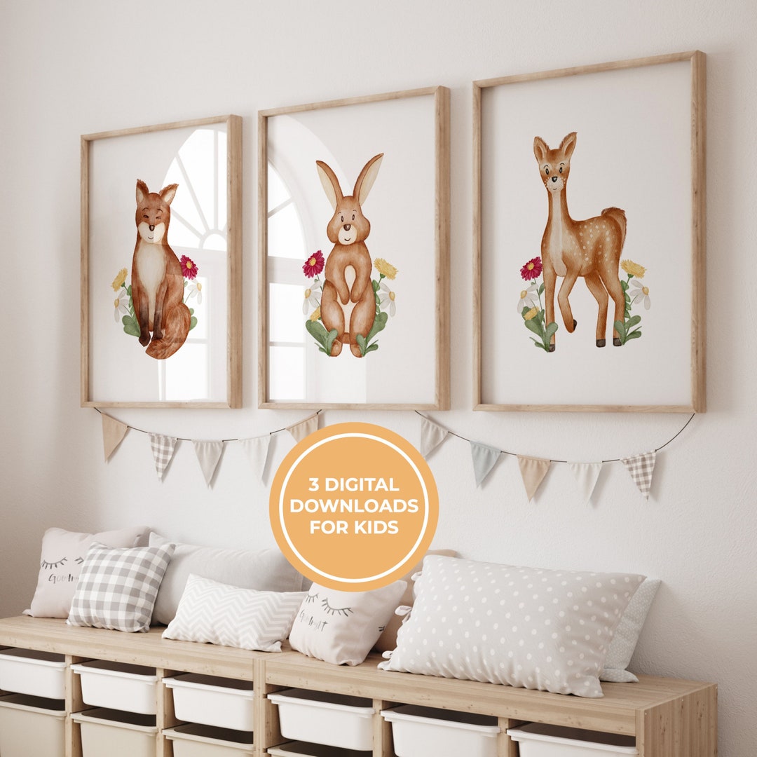 Forest Animals Printables | Digital Download | Children's Room ...