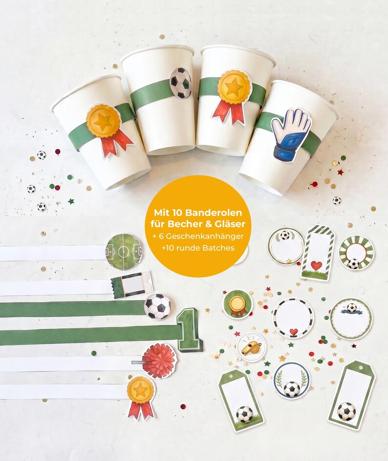 Football Decorations for Starting School, Birthdays and Match Days ...