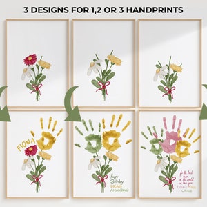 Mother’s Day Gift - Digital Download - Printable Template for Handprint ...