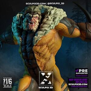 Mutant With Claws - the Healing Hero - Sculpix 3D - 1/6th Scale Tough ...