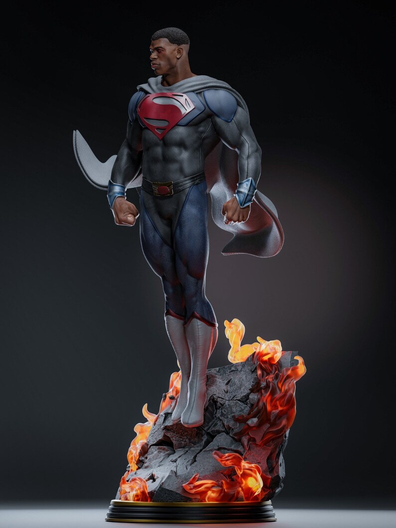 Multiverse Defender Statue | Cosmic Cape Hero Fanart | CA3D Sculpt | 1/ ...