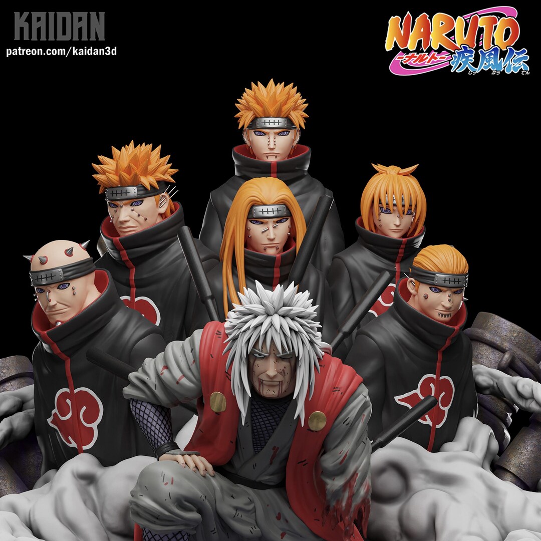 Jiraiya Vs Six Paths of Pain Diorama | Naruto Shippuden | Kaidan Sculpt ...