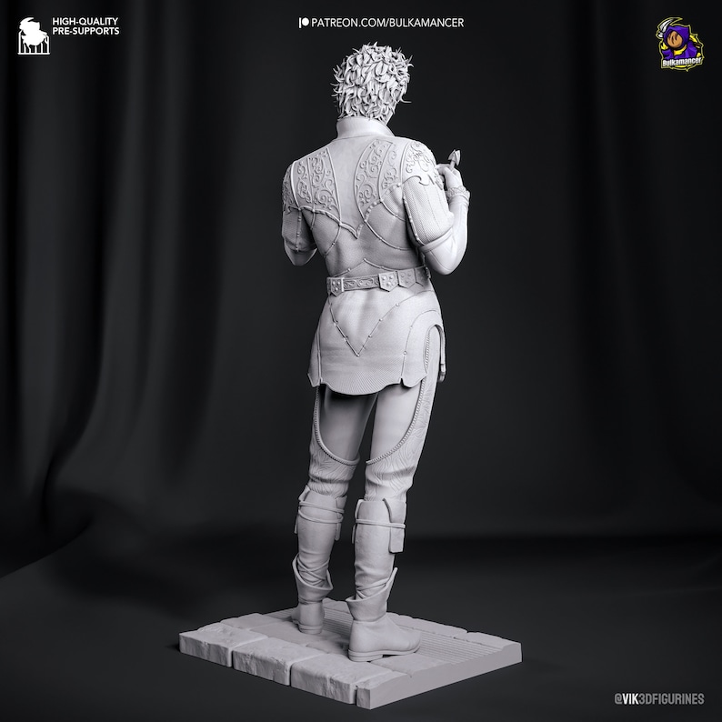 Astarion Figure - Baldur's Gate 3 Vampire Rogue - 1/8 Scale 3D Resin ...