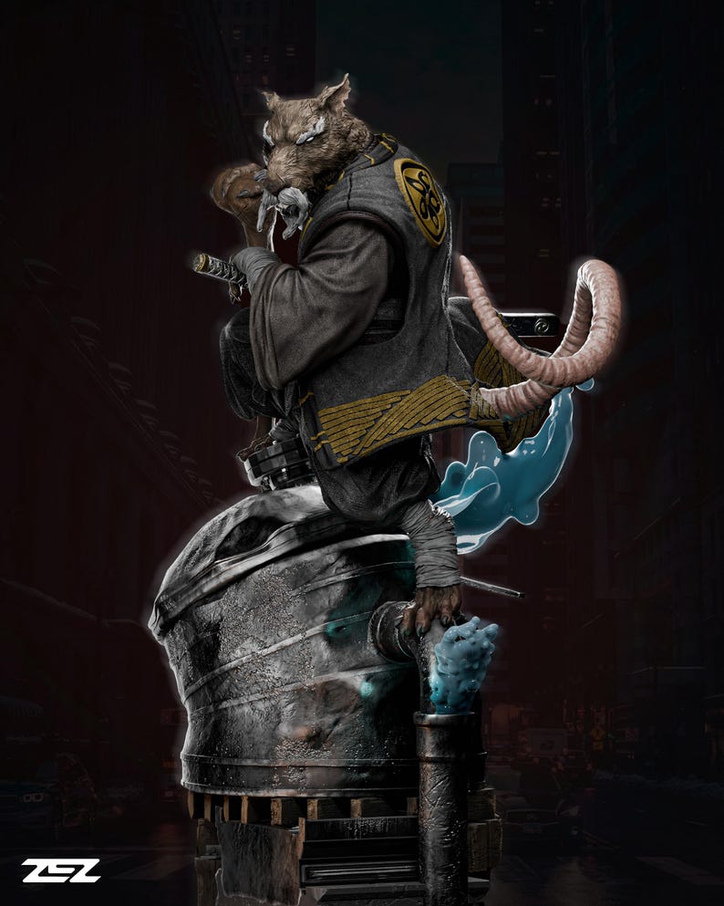 Rat Sensei Miniature - 1/6 Scale Abs-like Resin Model Kit - Etsy