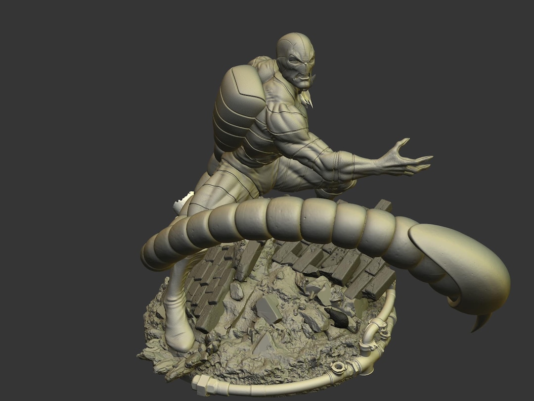 Scorpion Villain 3D Model Kit - 1/6th Scale | Elegoo Tough Resin ...