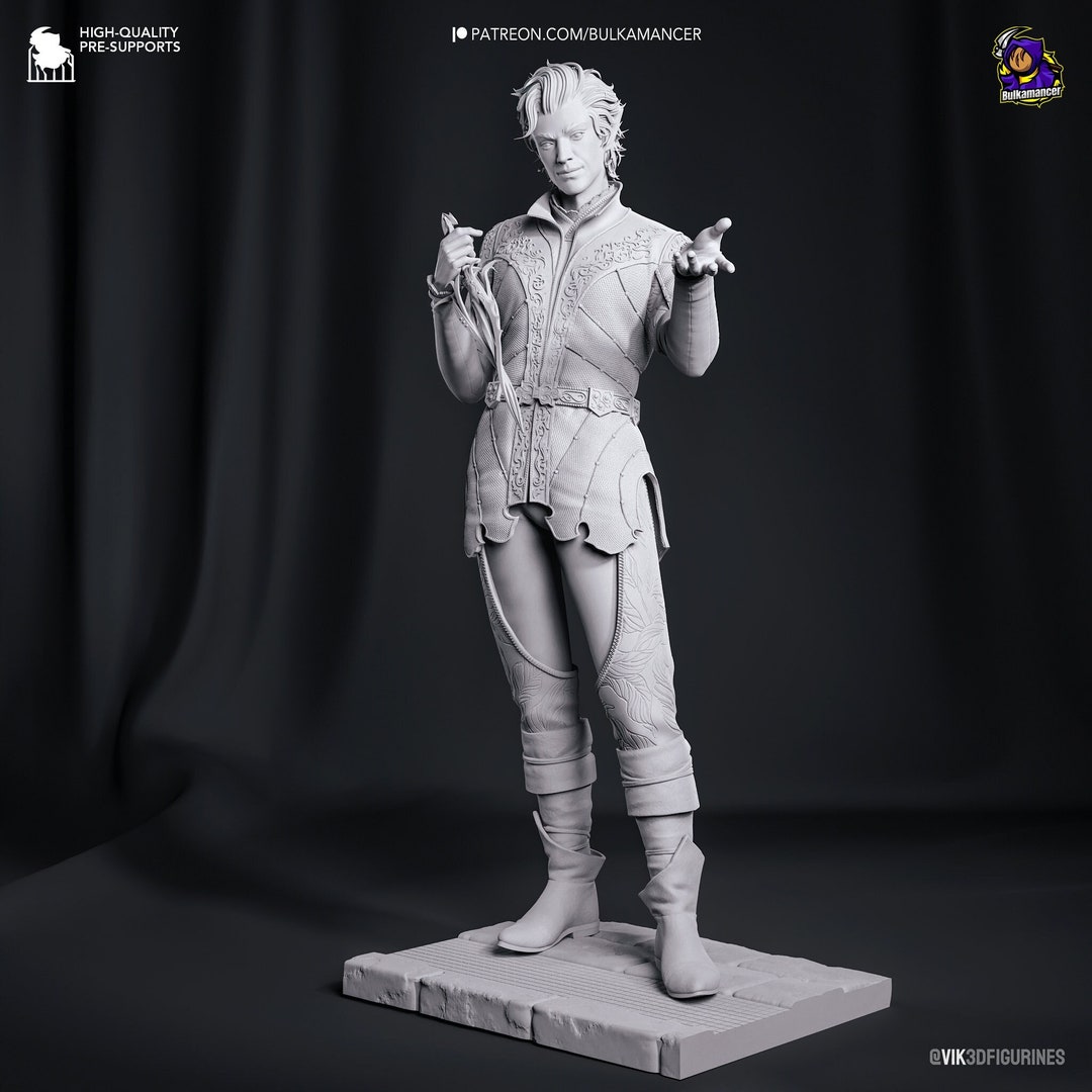 Astarion Figure Baldur's Gate 3 Vampire Rogue 1/8 Scale 3D Resin Model ...
