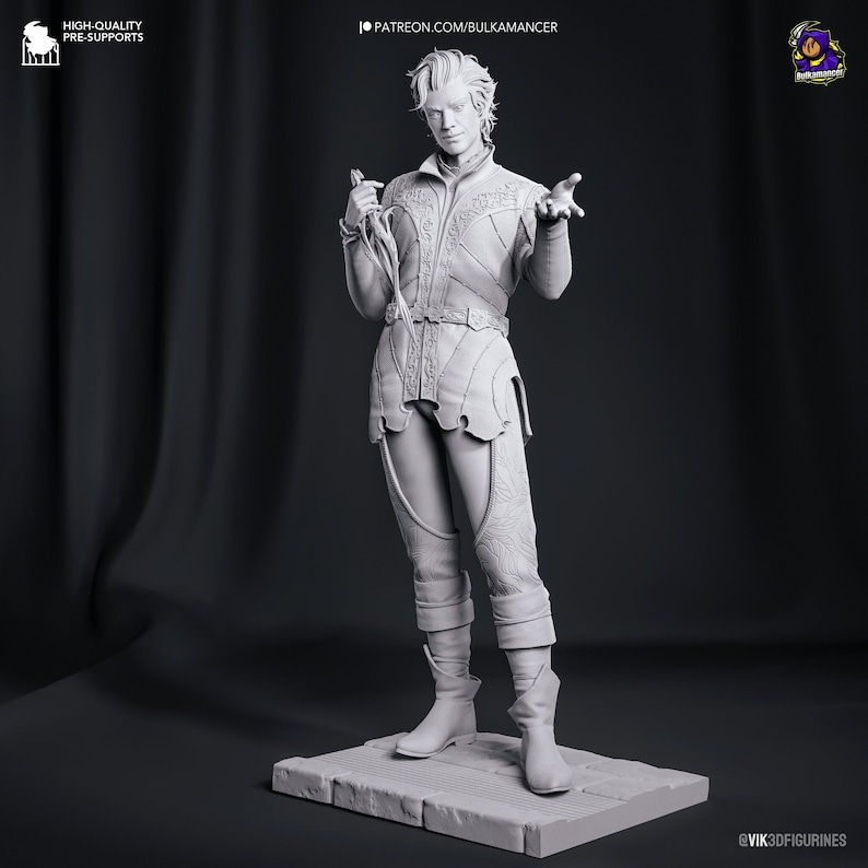 Astarion Figure - Baldur's Gate 3 Vampire Rogue - 1/8 Scale 3D Resin ...