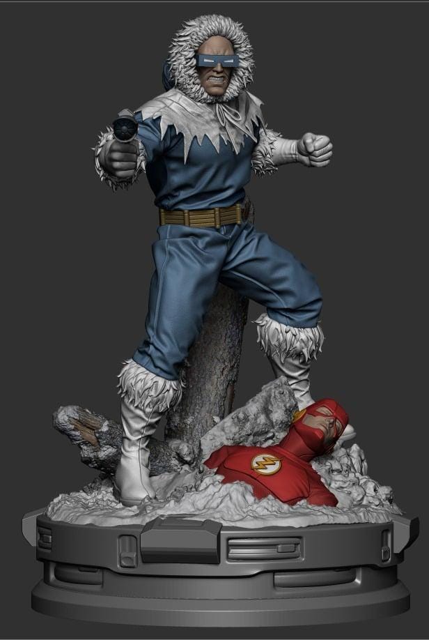 Cold Comic Villain Ice Model Kit Statue by Nice X Collectibles - 1/6th ...