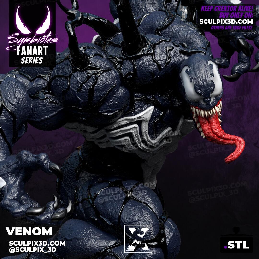 Symbiote Beast Deadly Protector - Sculpix 3D - 1/6th Scale Tough Resin ...