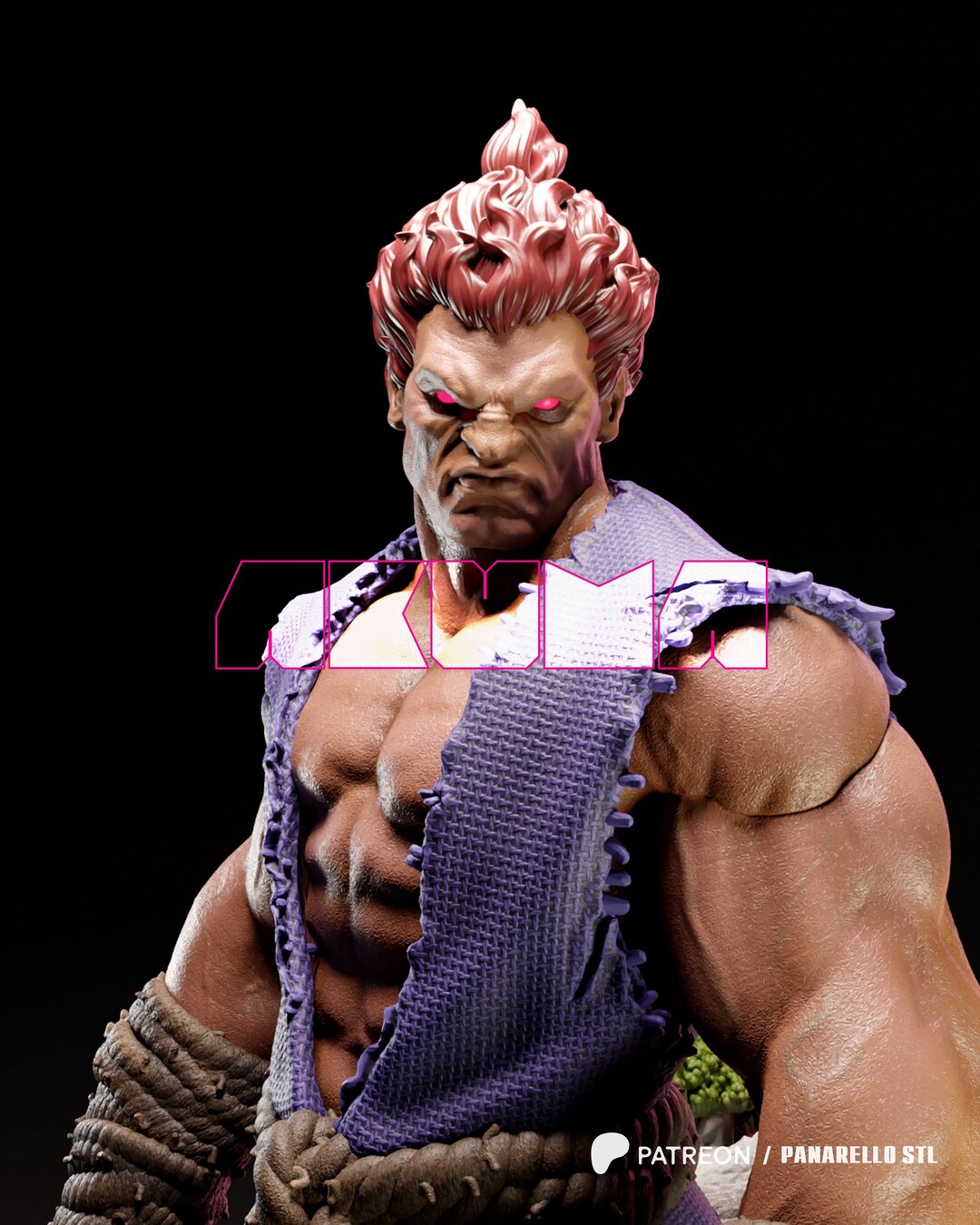 Warrior Fighter Monk Battling the Elements - 1/6 Scale Model - Abs-like ...
