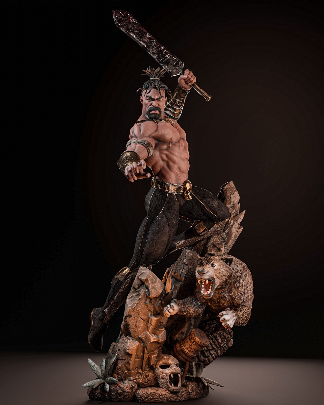 Ferocious Warrior - the Fearless Gladiator Model Kit - 1/6 Scale High ...