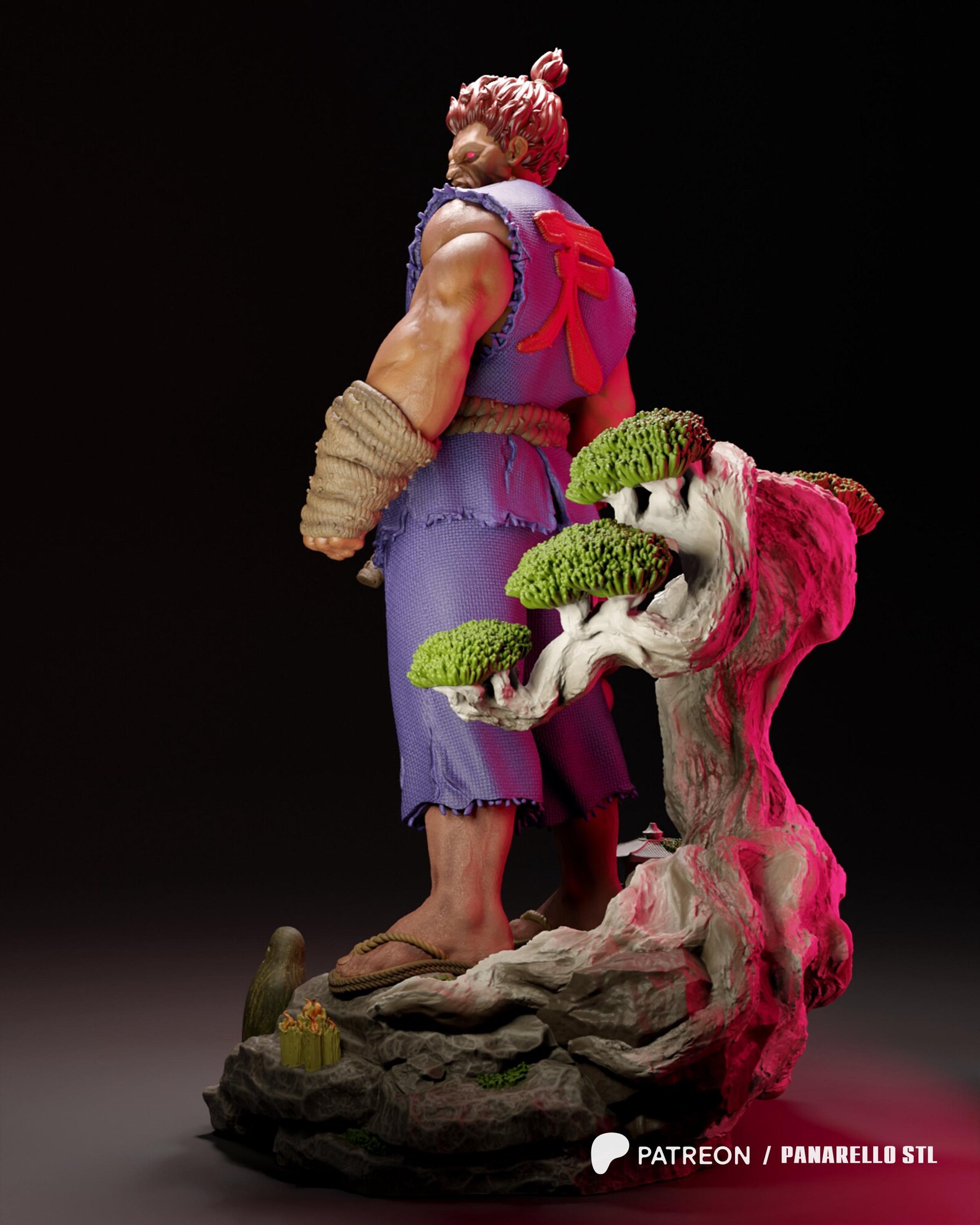 Warrior Fighter Monk Battling the Elements 1/6 Scale Model Abs-like ...