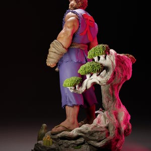 Warrior Fighter Monk Battling the Elements - 1/6 Scale Model - Abs-like ...