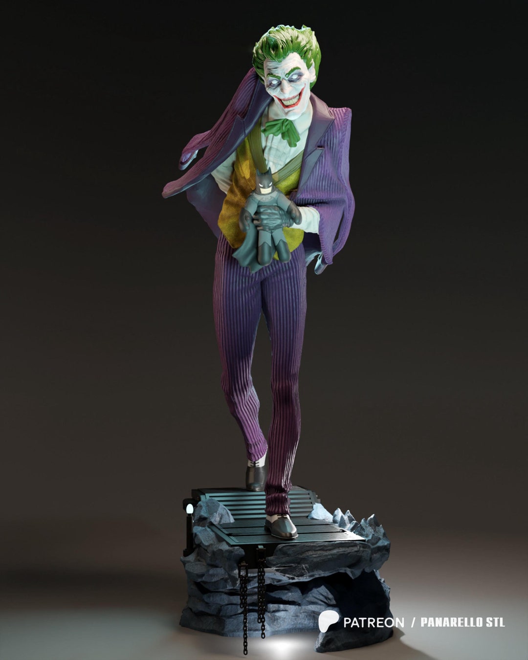 Sinister Trickster the Ultimate Insane Bat Villain 1/6 Scale Model Abs ...